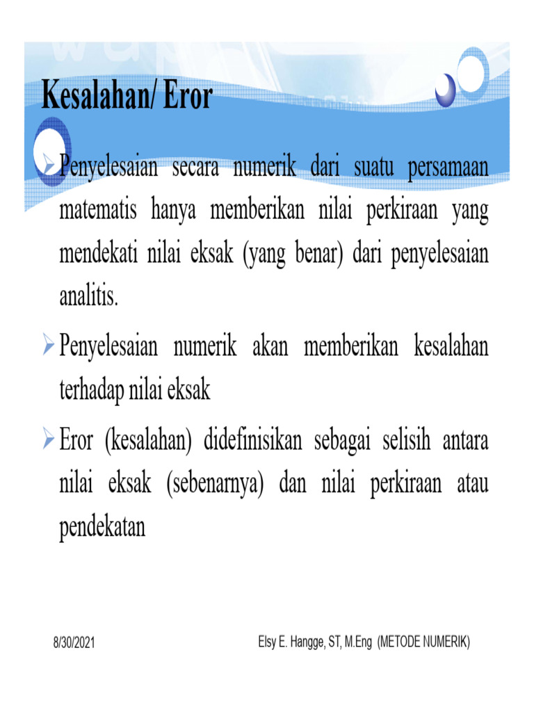 Kesalahan (Eror) | PDF