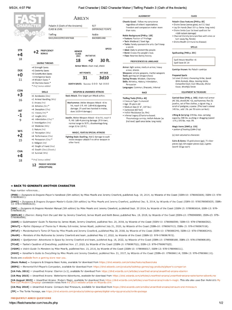 Abel DND | PDF