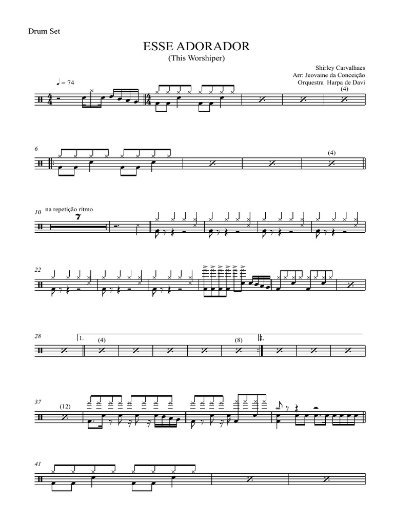 ESSE ADORADOR - Drum Set | PDF
