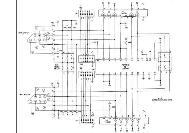 02 Esquema NES-001 - Puertos Del Controlador | PDF