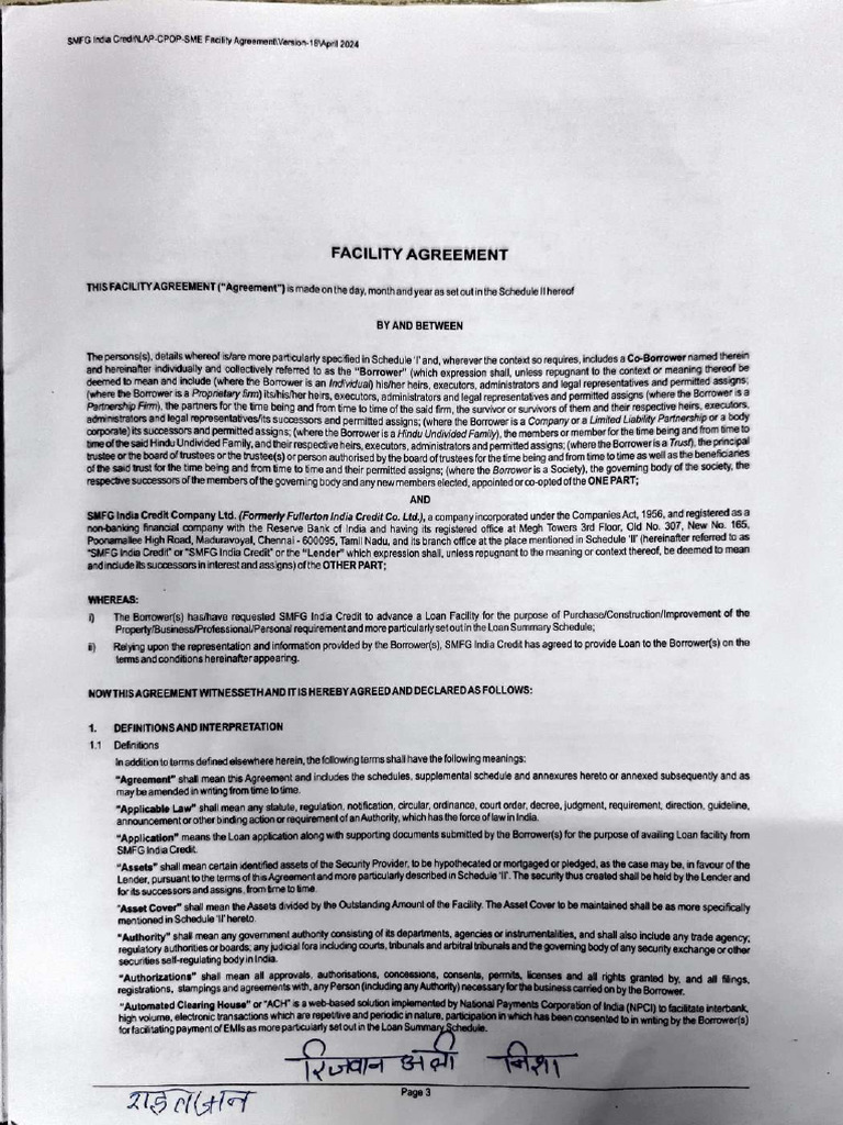 Agreement Kit Rahat - Compressed | PDF