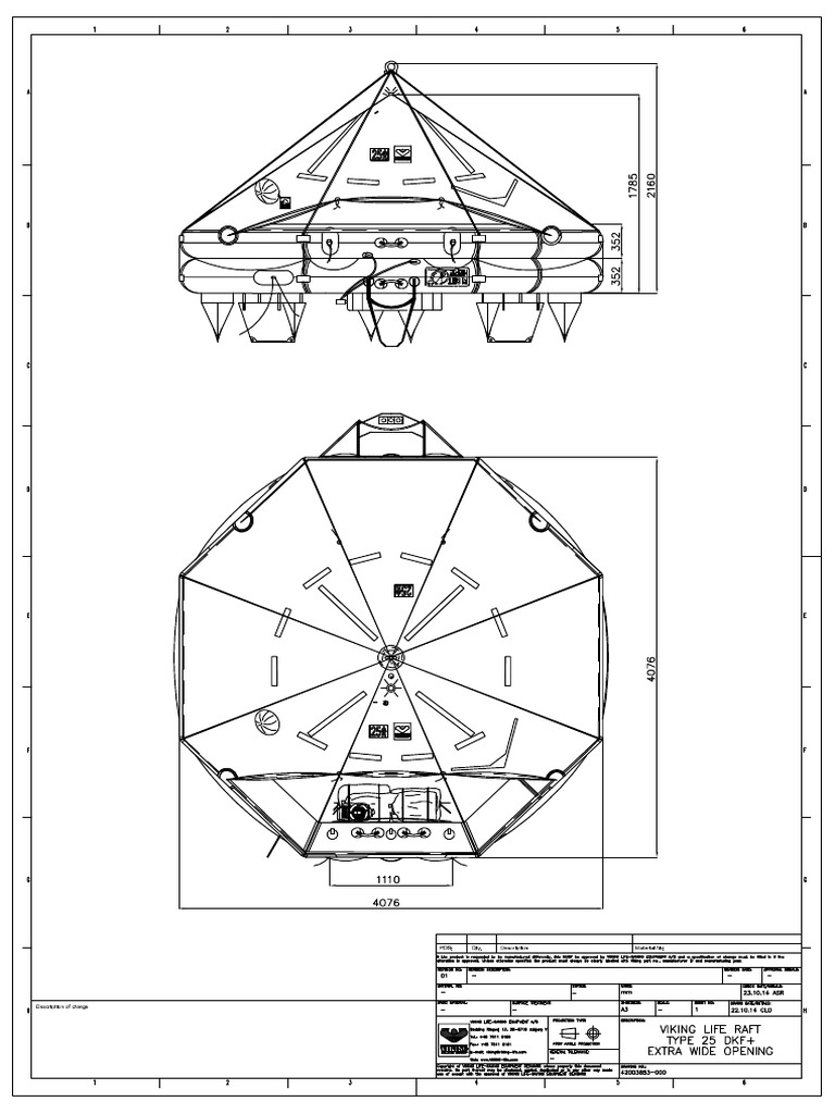 L025DF00 - DRW - Liferaft Drawing - 28-06-2019 | PDF