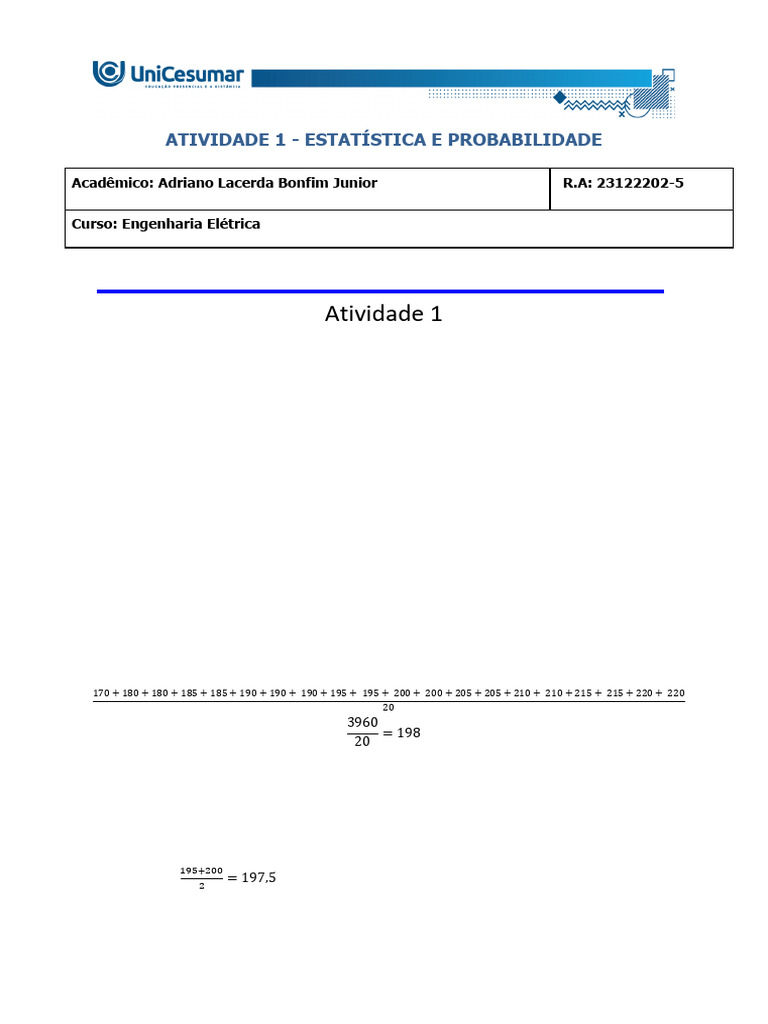 Atv 1 - Ep - Adriano Lacerda Bonfim JR | PDF