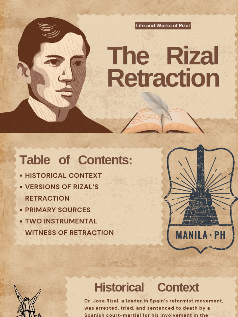 Rizal's Retraction | PDF