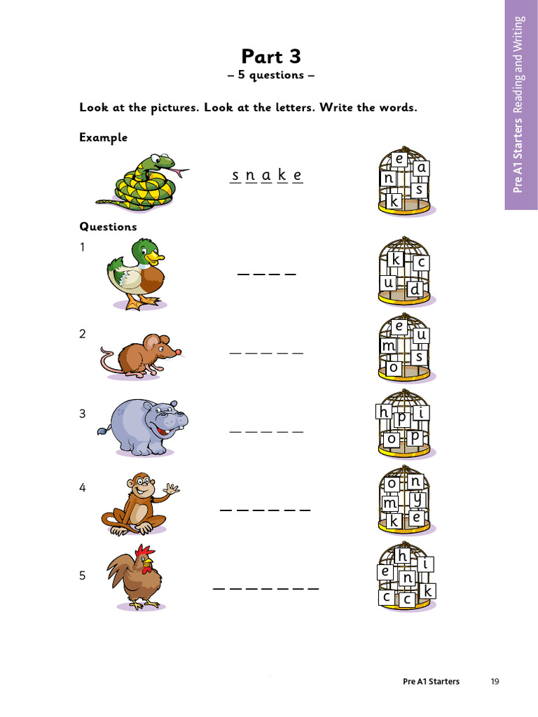 Young Learners Sample Papers 2018 Vol1 20 | PDF