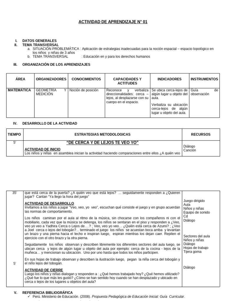 ACTIVIDADES para 3 años | PDF