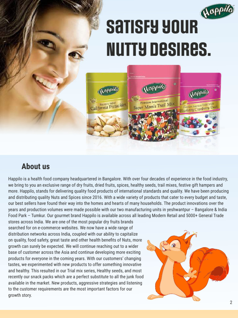 Happilo Product Range Catalog | PDF | Nut (Fruit) | Fat