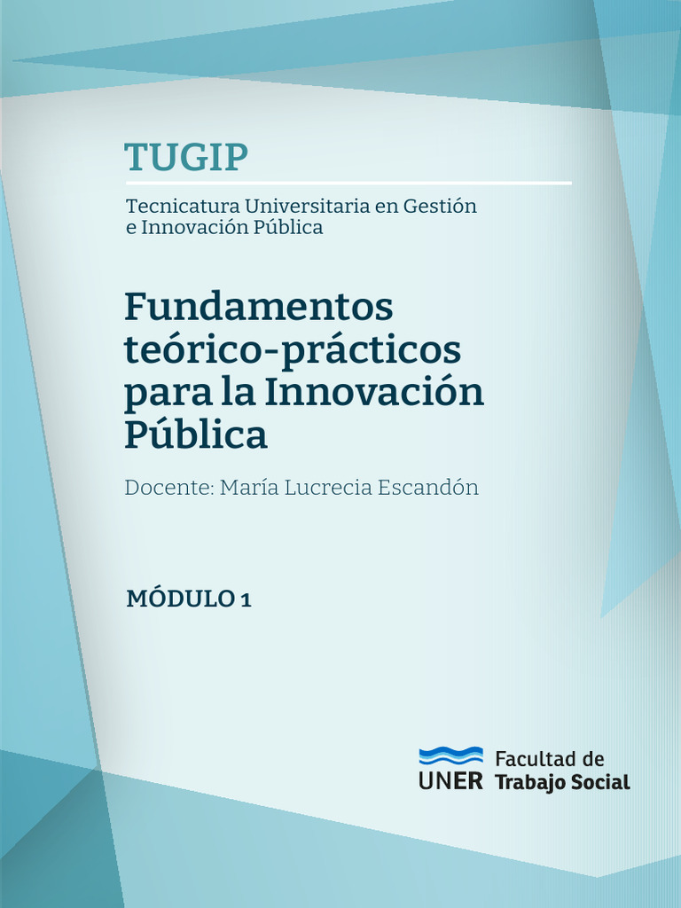 MATERIAL DOCENTE MÓDULO 1 - Fundamentos Teórico-Prácticos para La Innovación Pública | PDF