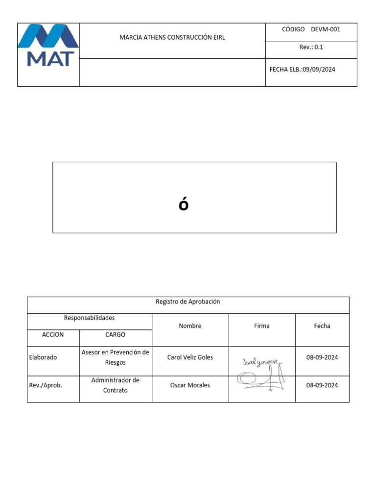 Procedimiento de Seguridad para Trabajos de Excavaciones y Zanjas | PDF