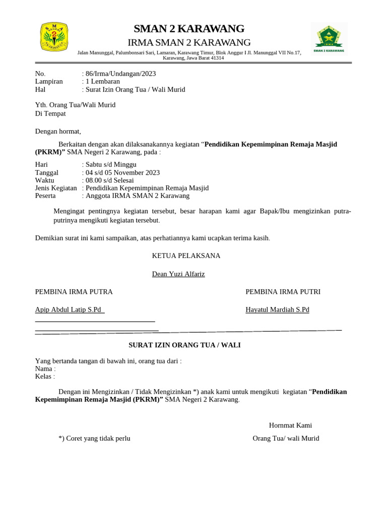 Surat Perizinan PKRM FIX 2 | PDF