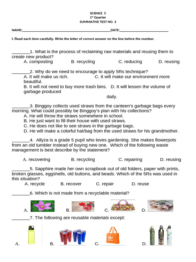 Science5 ST3 Q1 | PDF