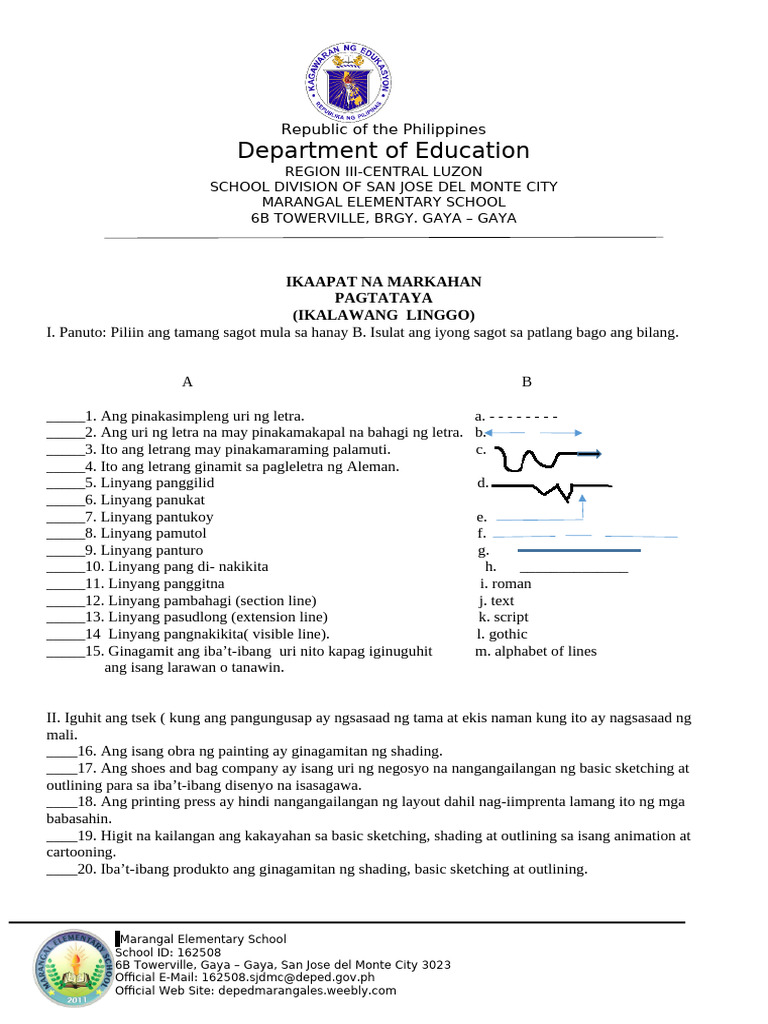 Epp-Q3-Week 1-Formative Assessment | PDF