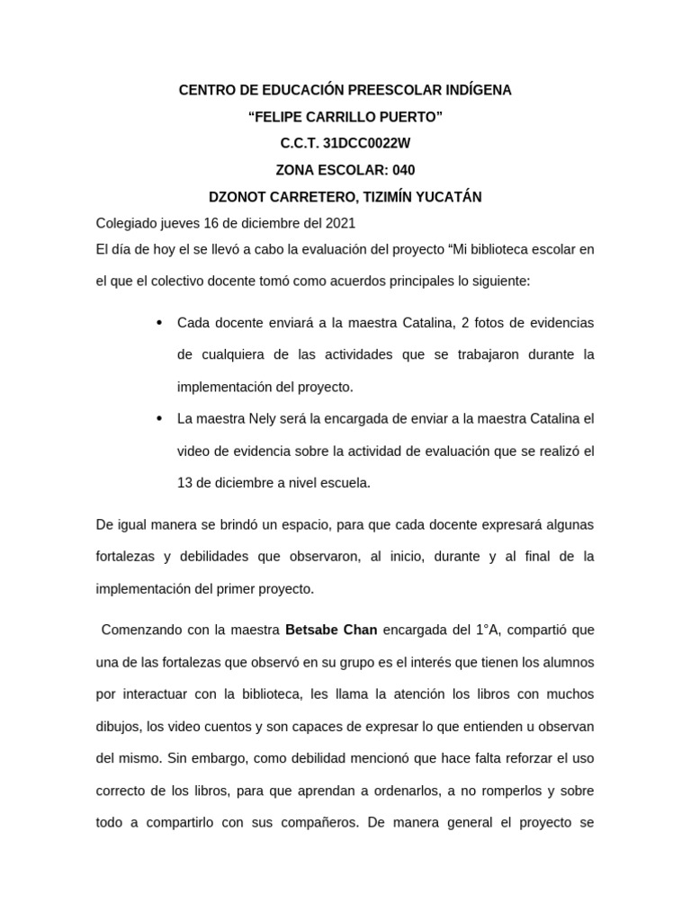 Evaluación Proyecto Mi Biblioteca | PDF