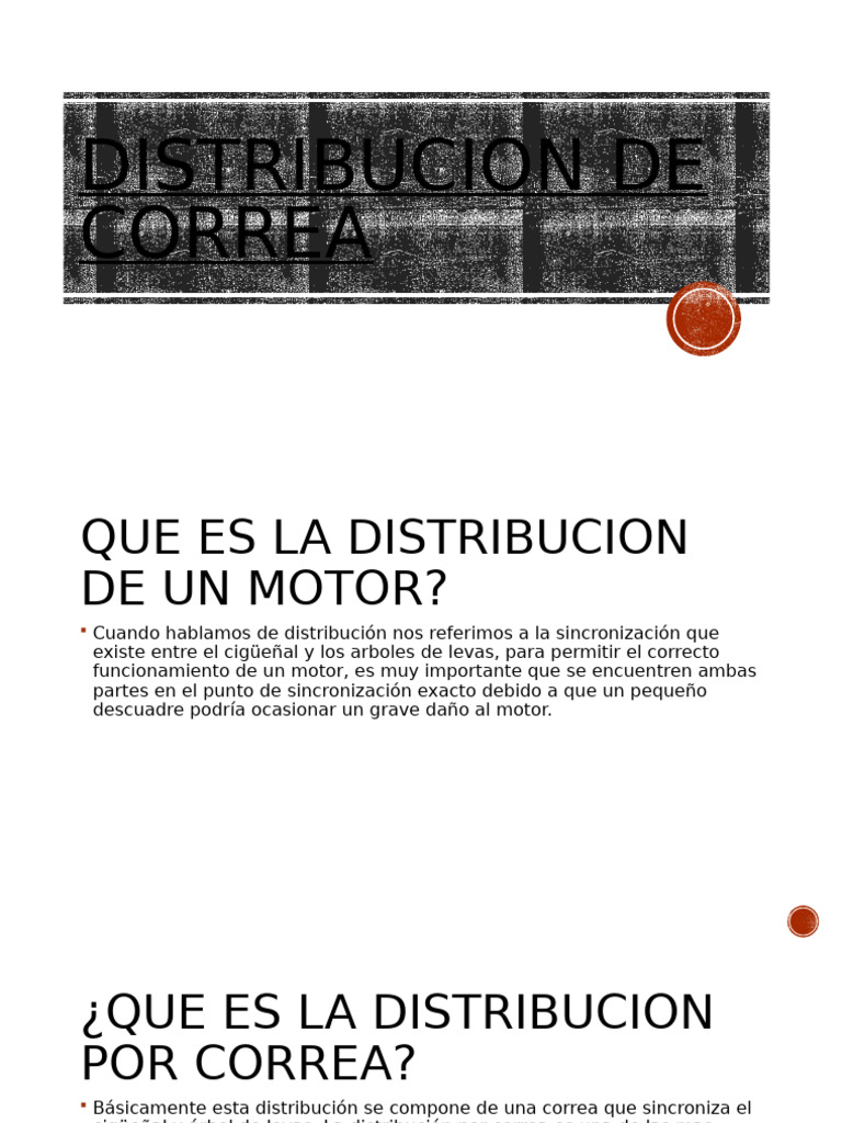 Distribucion de Correa | PDF
