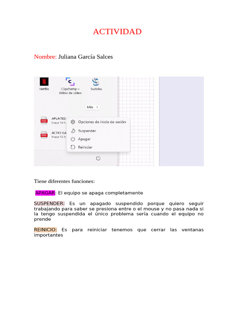 ACTIVIDA INFORMATICA JULIANA | PDF