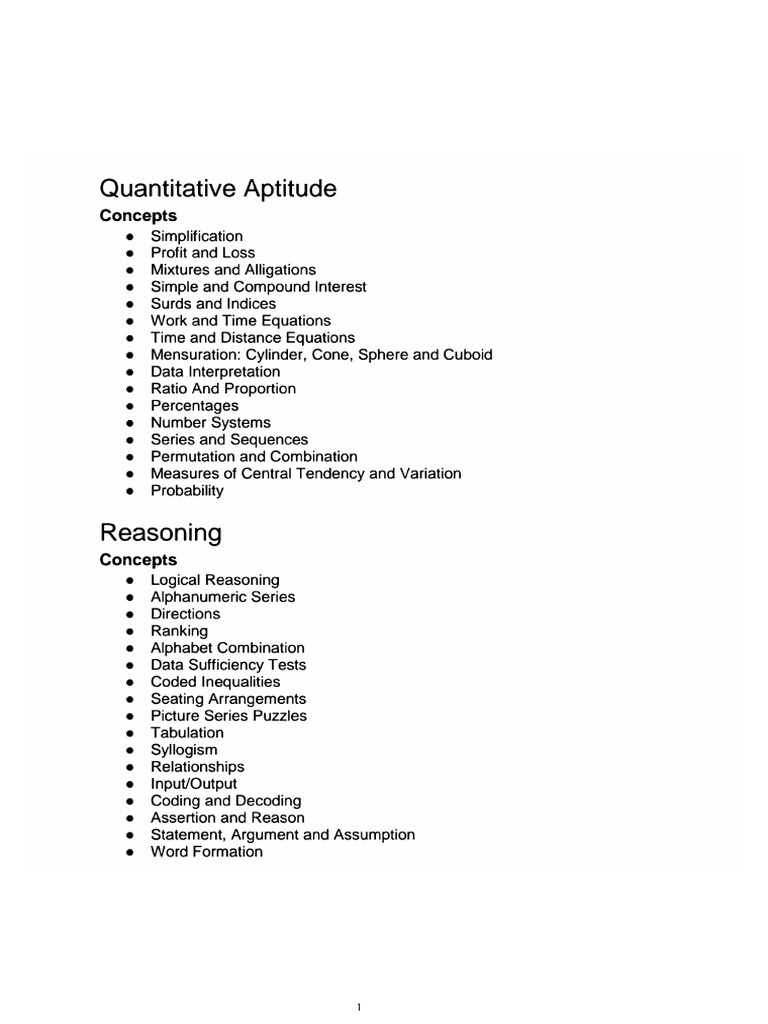 Quantitative Syllabus PDF | PDF