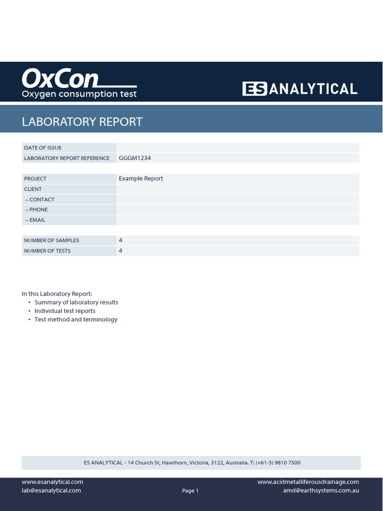 OxCon Example-Report v3 | PDF