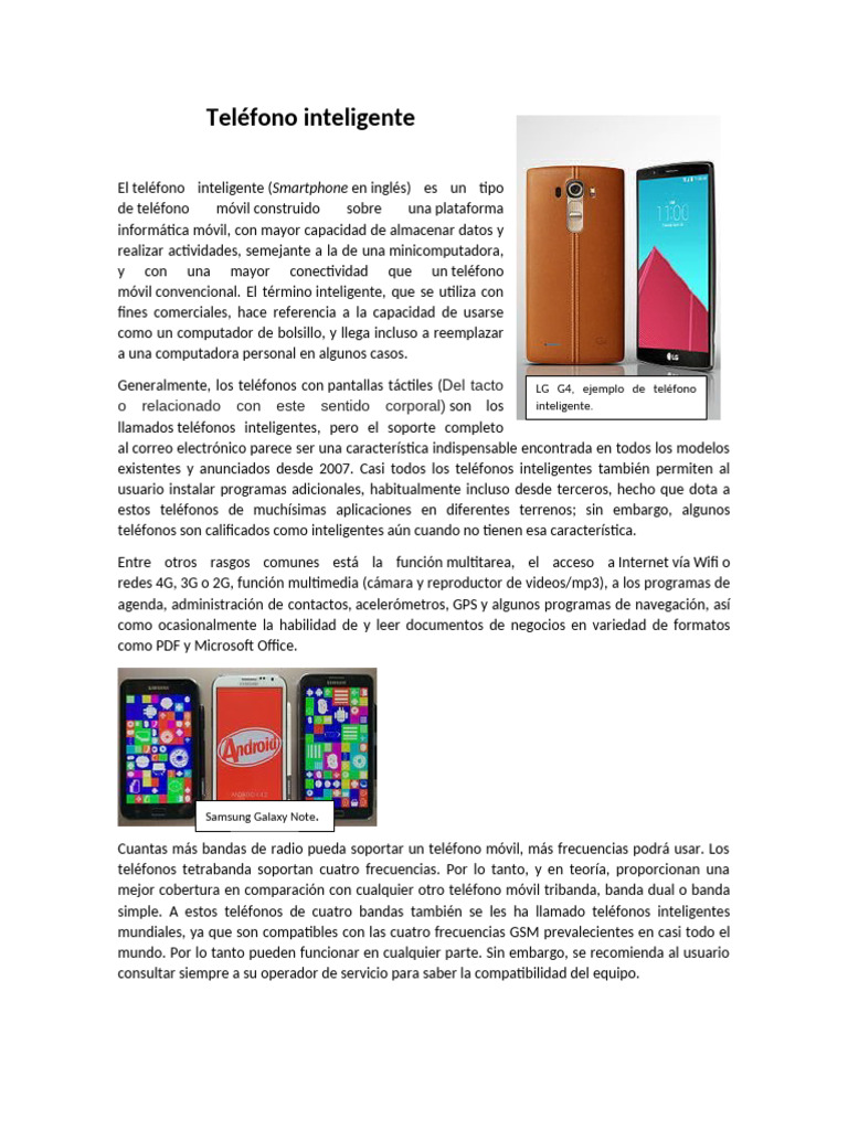 Teléfono inteligente | PDF