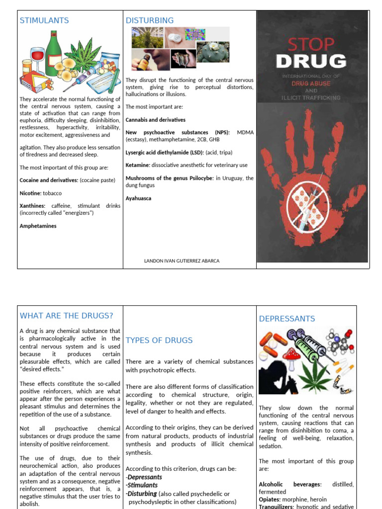 Triptico Drogas | PDF