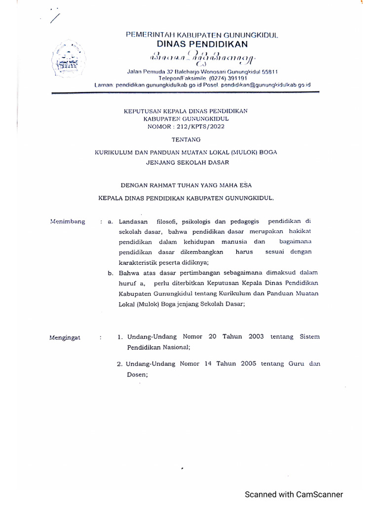 SK MULOK BOGA Tahun 2022 | PDF