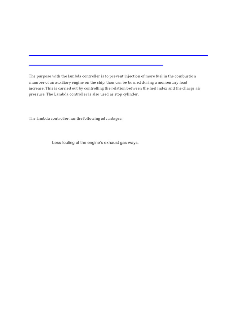 Lamda Controller | PDF