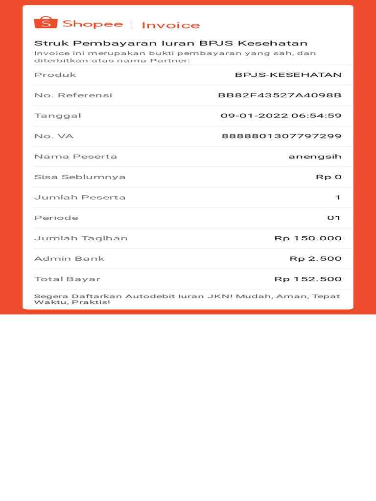 E-Receipt - Tanda Terima Shopee | PDF