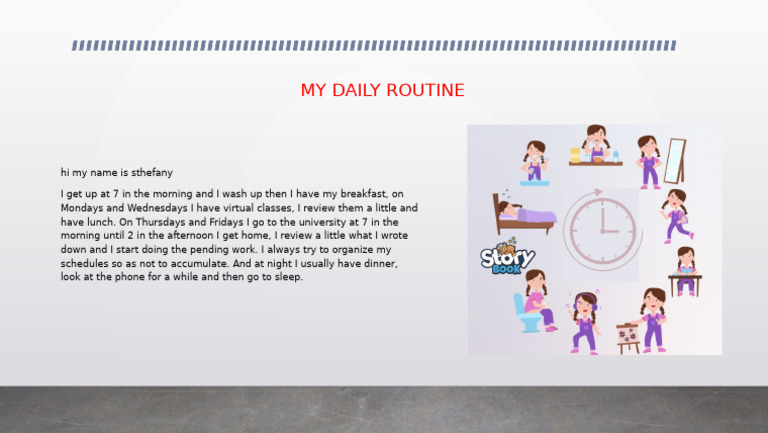 My Daily Routine - Ingles | PDF | Self-Improvement
