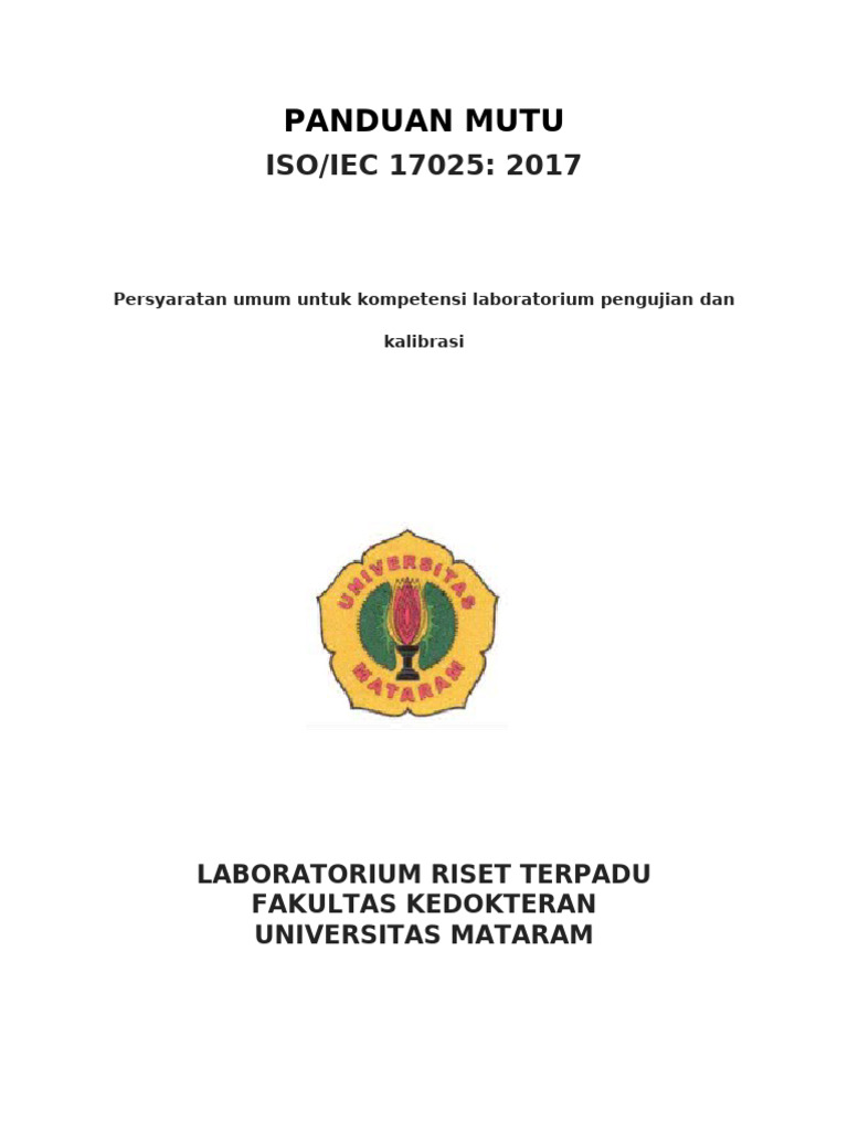 Panduan Akreditasi ISO 17025:2017 | PDF | Wellness | Technology ...