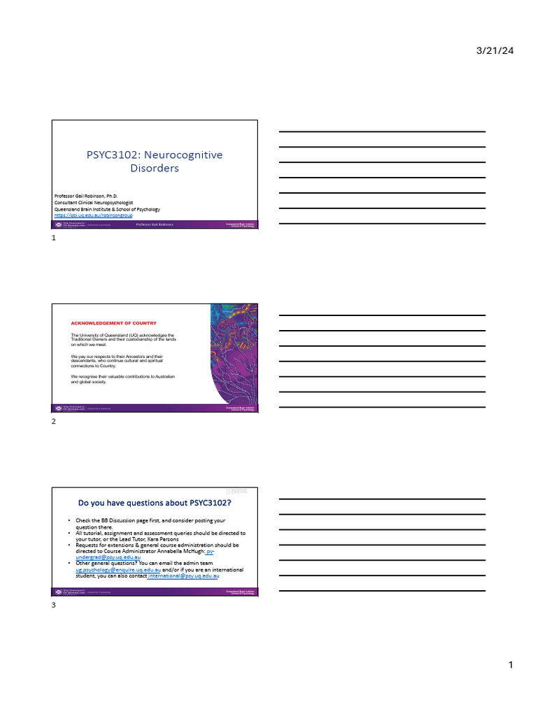 W6 Lec PSYC3102 | PDF