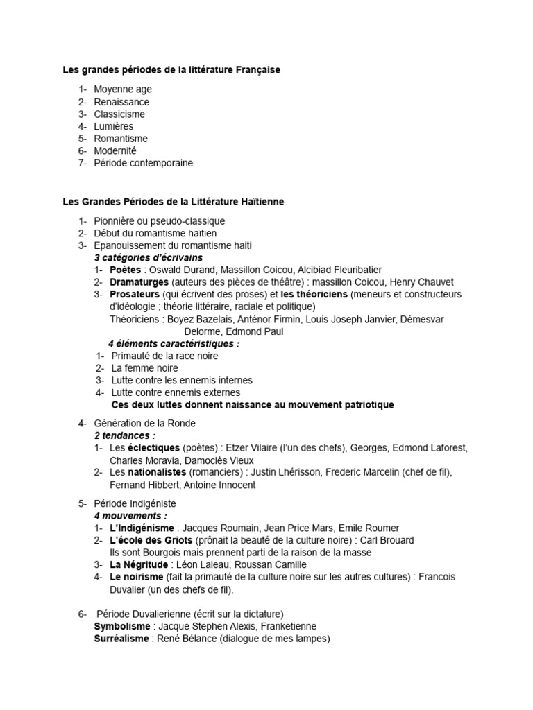 Notes Francais | PDF