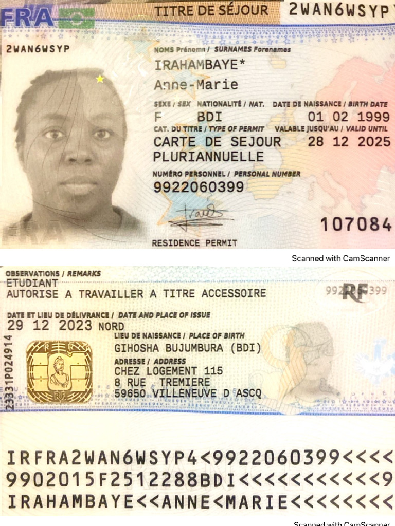 Titre de séjour nouveau | PDF