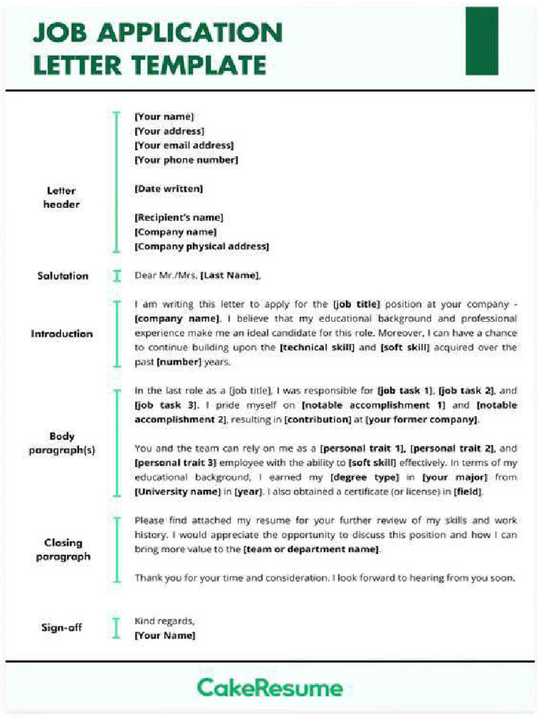 Job Application Letter | PDF
