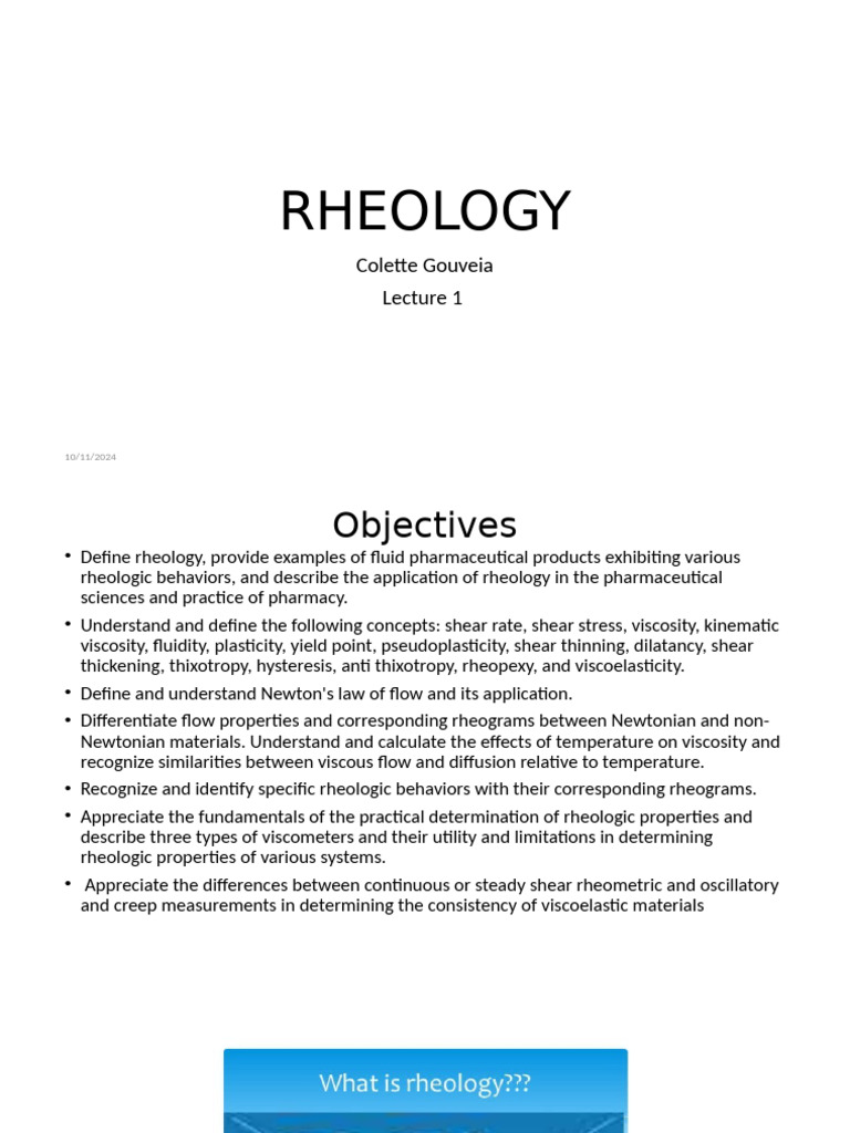 PHM 3110 Lecture 1 | PDF