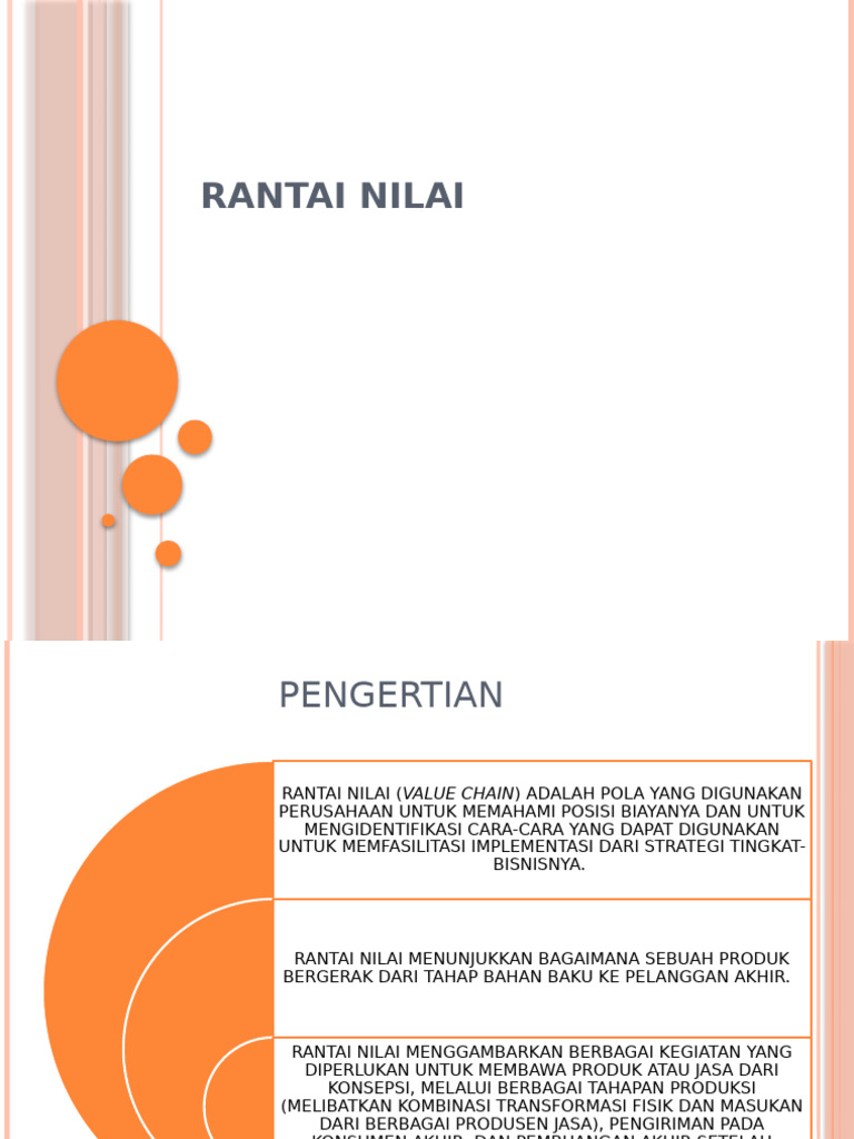 Rantai Nilai | PDF