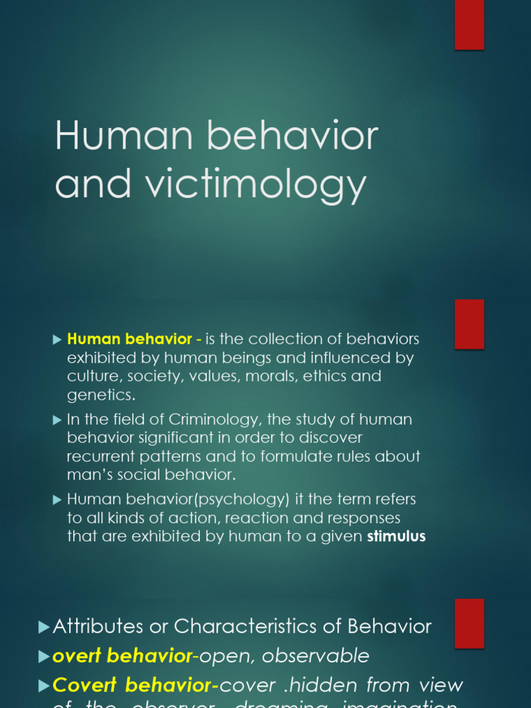 Human Behavior 1 | PDF