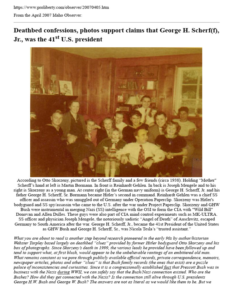 Idaho Observer - Deathbed Confessions, Photos Support Claims That ...