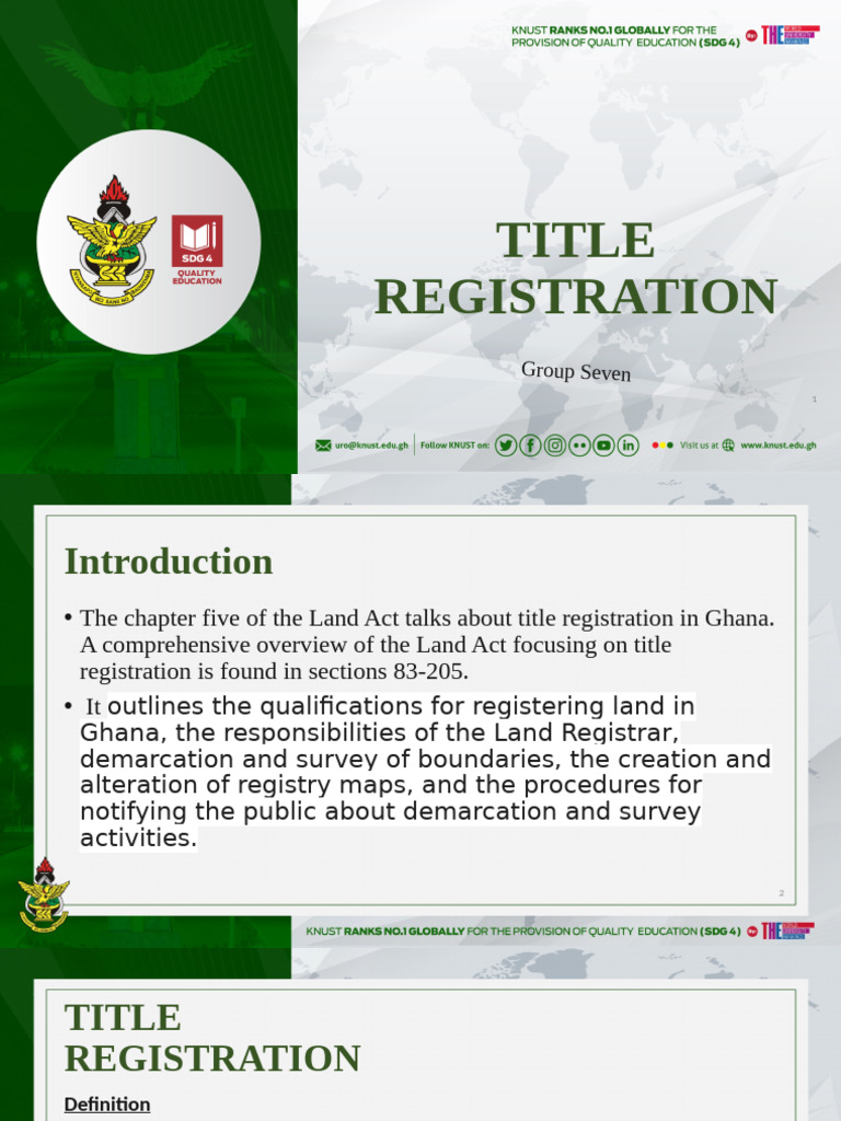 Title Registration | PDF