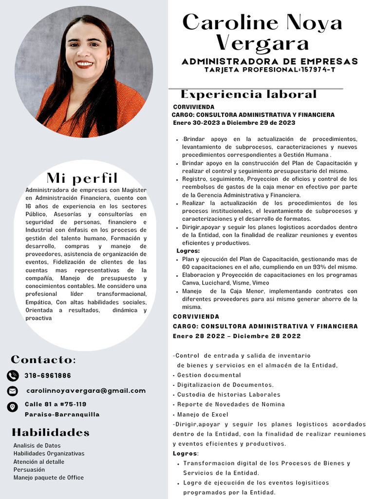 CV - Caroline - Noya Vergara | PDF