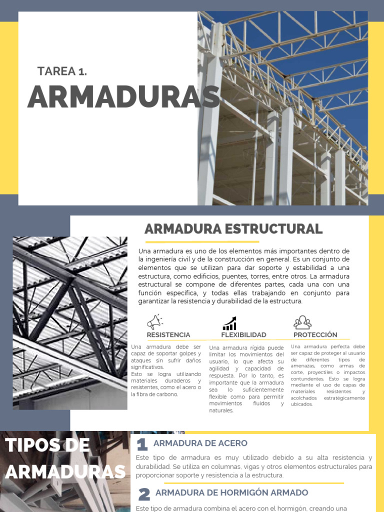 Tarea 1. Armaduras | PDF