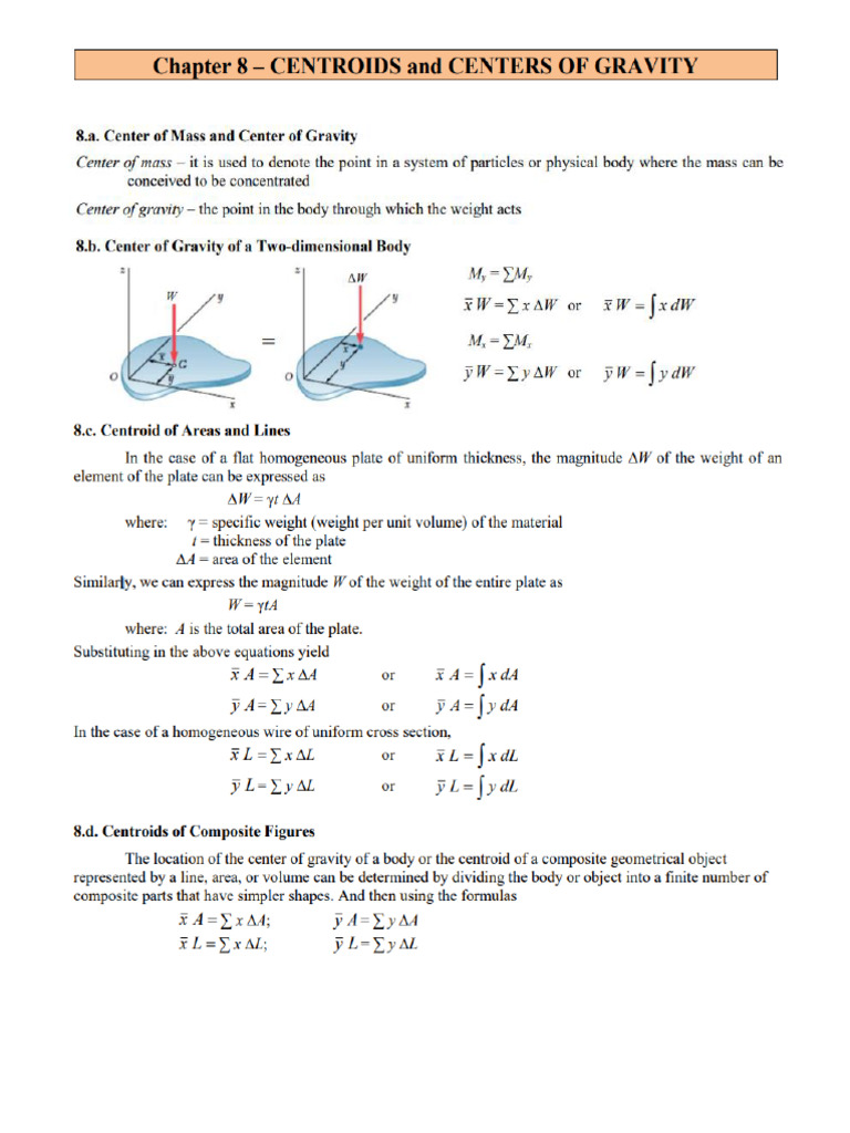 Module 8 (Centroid) | PDF