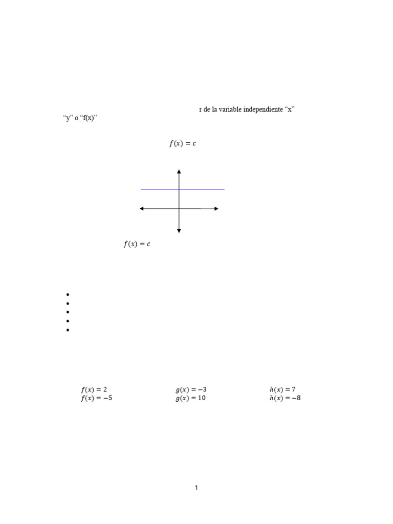 Guia Funciones Algebraicas Básicas | PDF