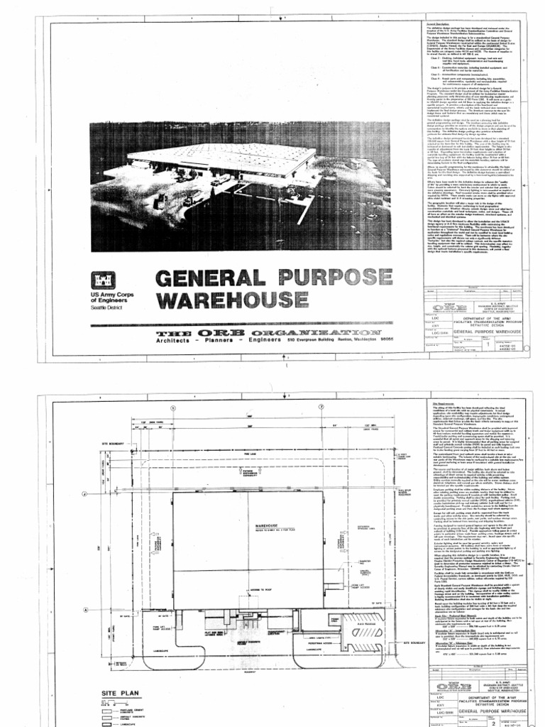 General Purpose Warehouse DACA67 06 D 0029 | PDF