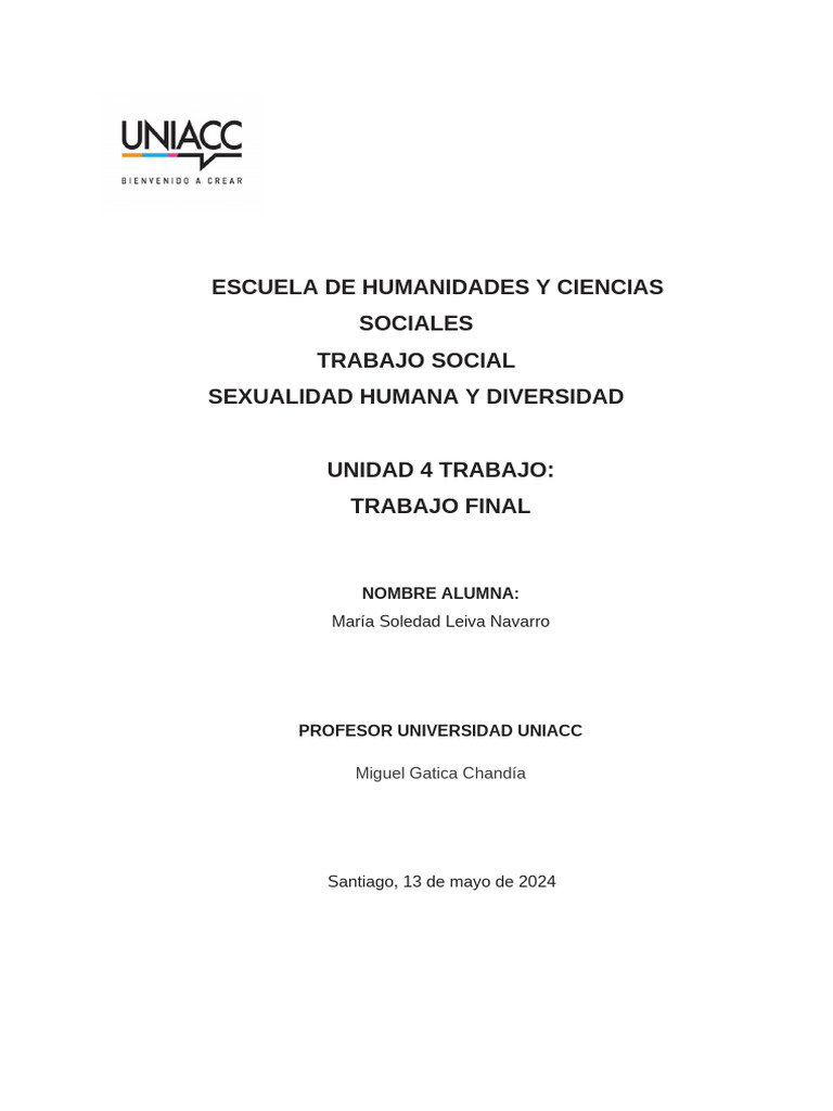 Trabajo Grupal Unidad 4 Maria Soledad Leiva | PDF