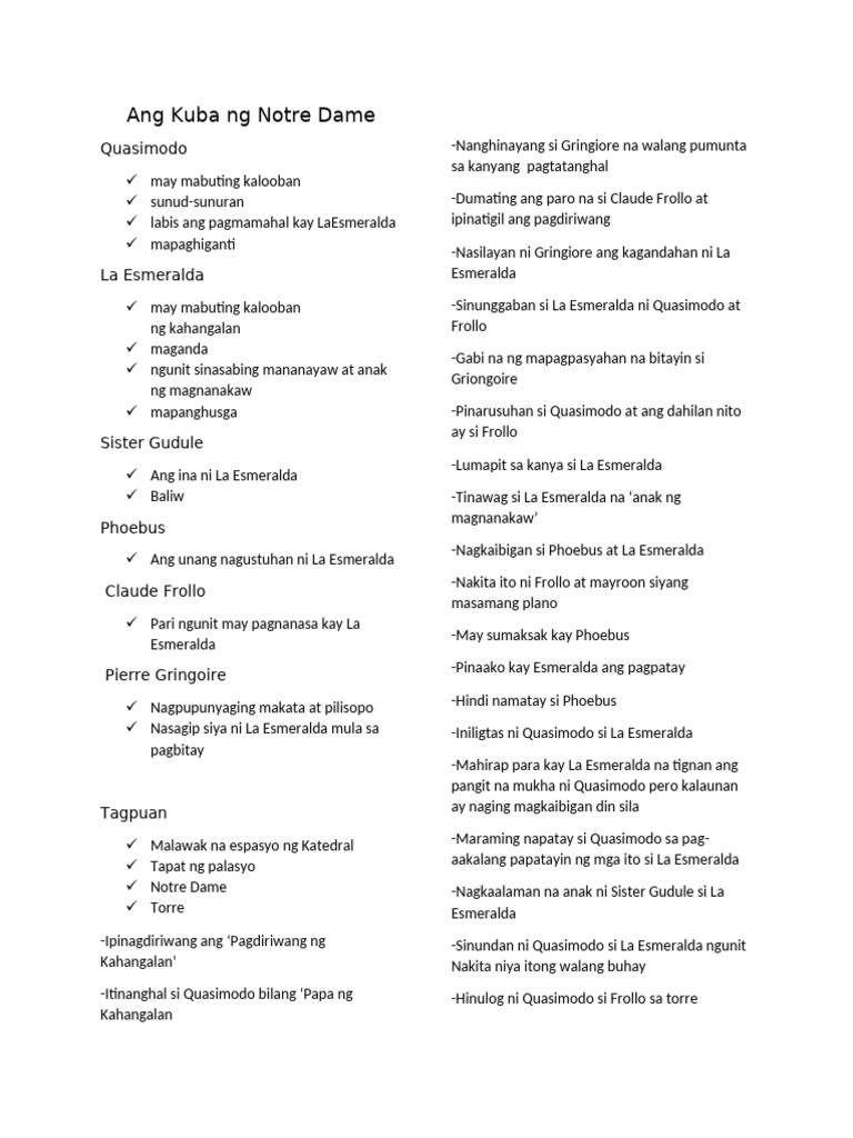 Ang Kuba NG Notre Dame | PDF