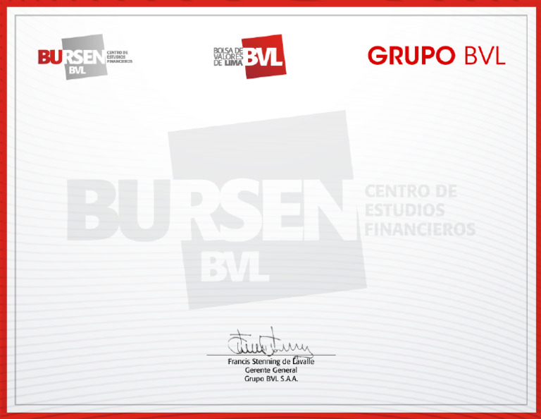 Certificado Bursen Bvl-Inviertiendo en em MV | PDF