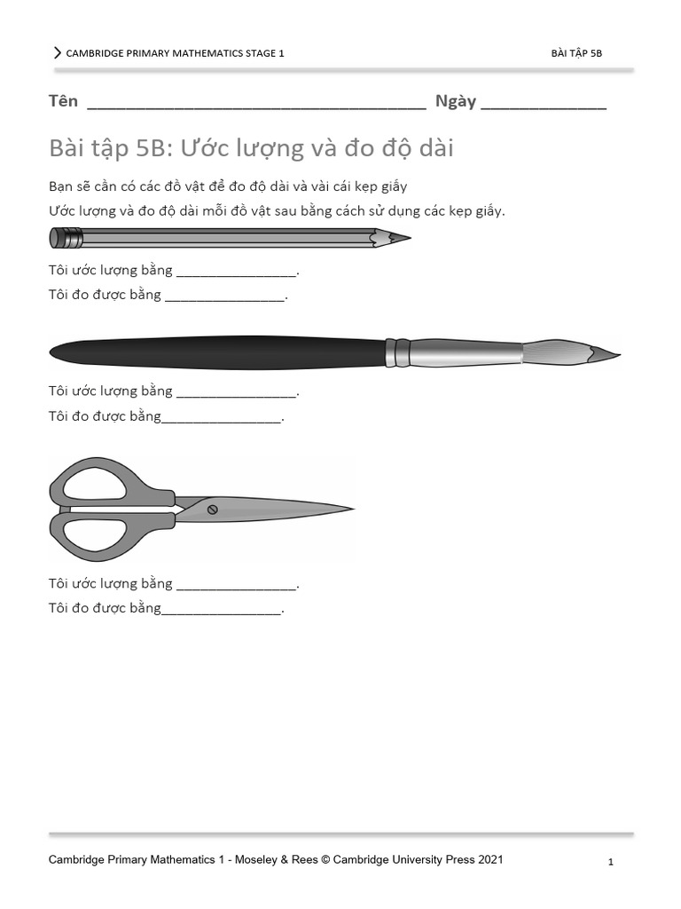 Toán - Ư C Lư NG Và Đo Đ Dài | PDF