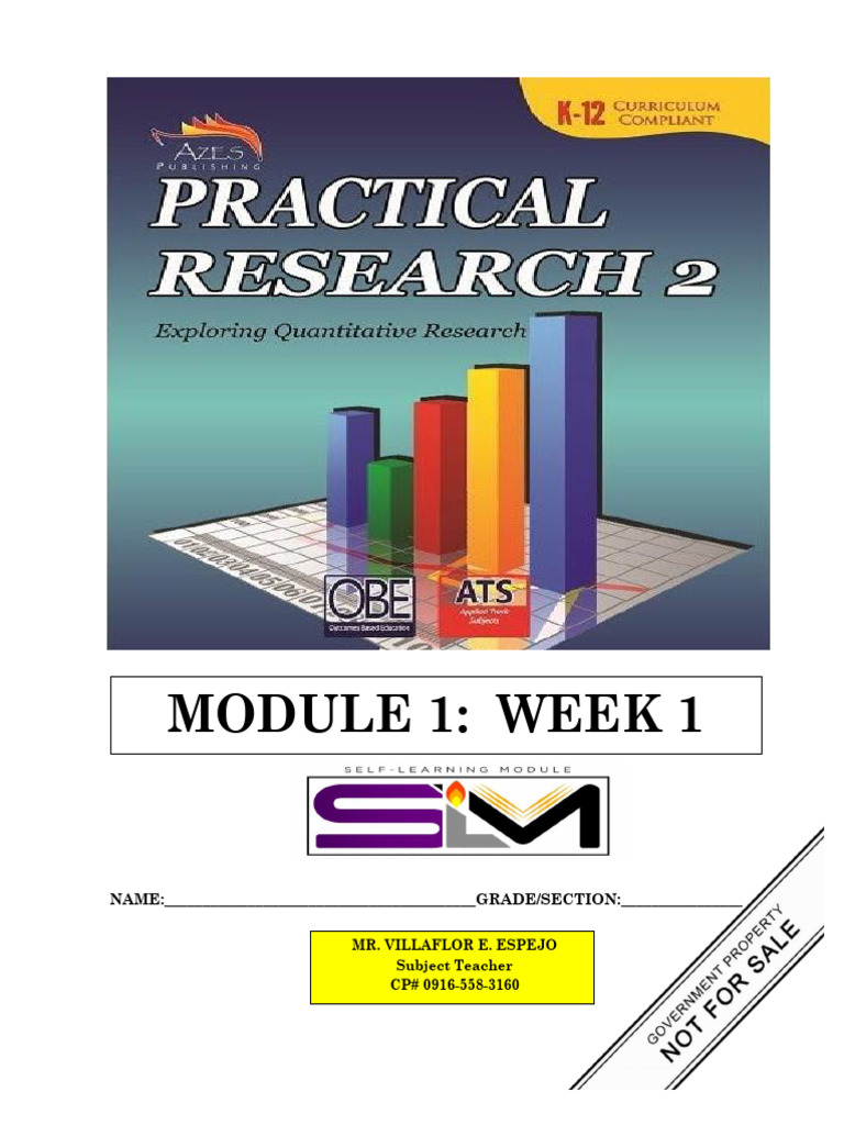 MODULE 1 Practical Research 1 Week 1 Final | PDF