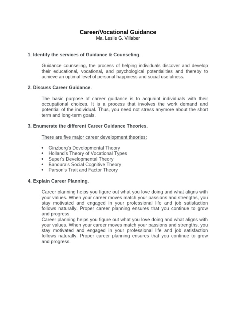 Career | PDF