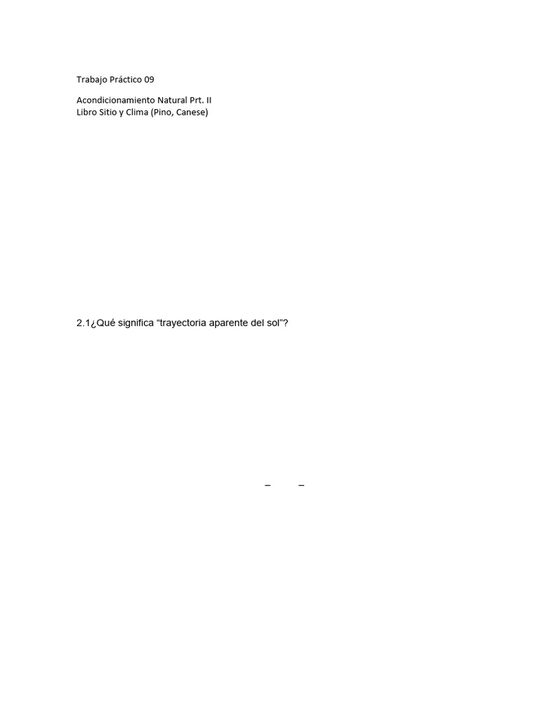 TP09 - Acondicionamiento Natural Pt. 2 | PDF