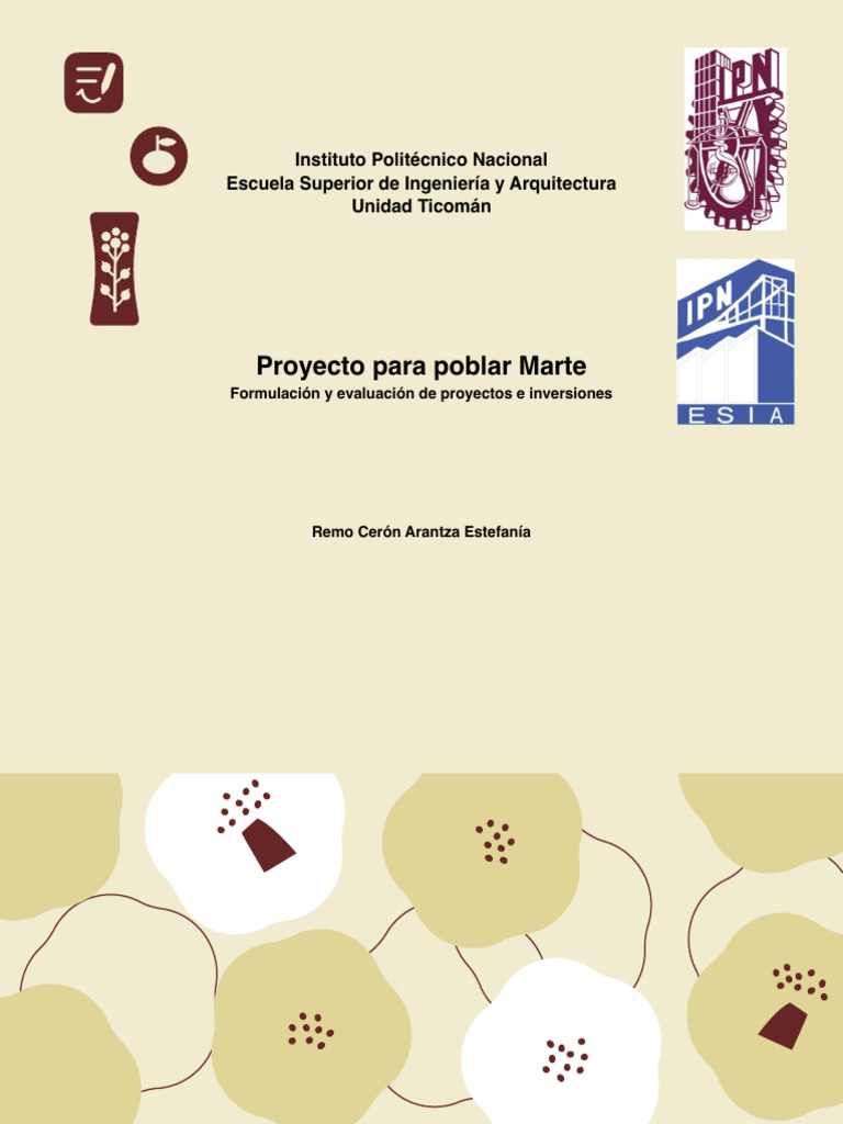 Proyecto para Poblar Marte | PDF